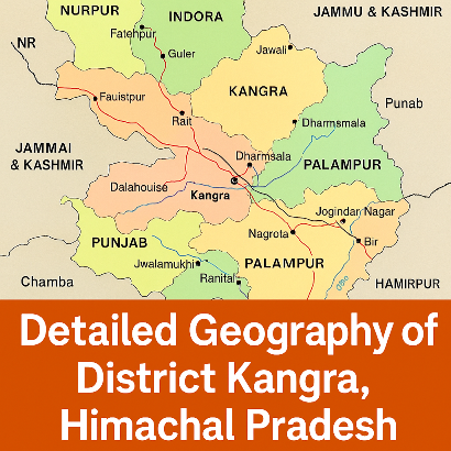 Detailed Geography of District Kangra, Himachal Pradesh - GeoHimachal